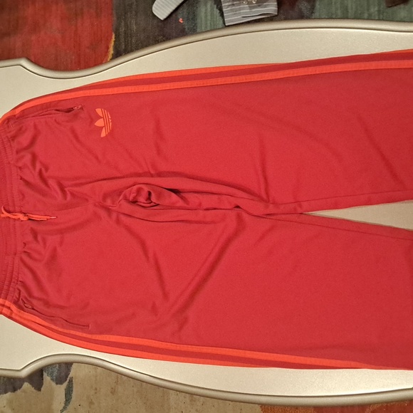 adidas | Pants | Adidas Large Red Workout Pants 34 Inseam | Poshmark